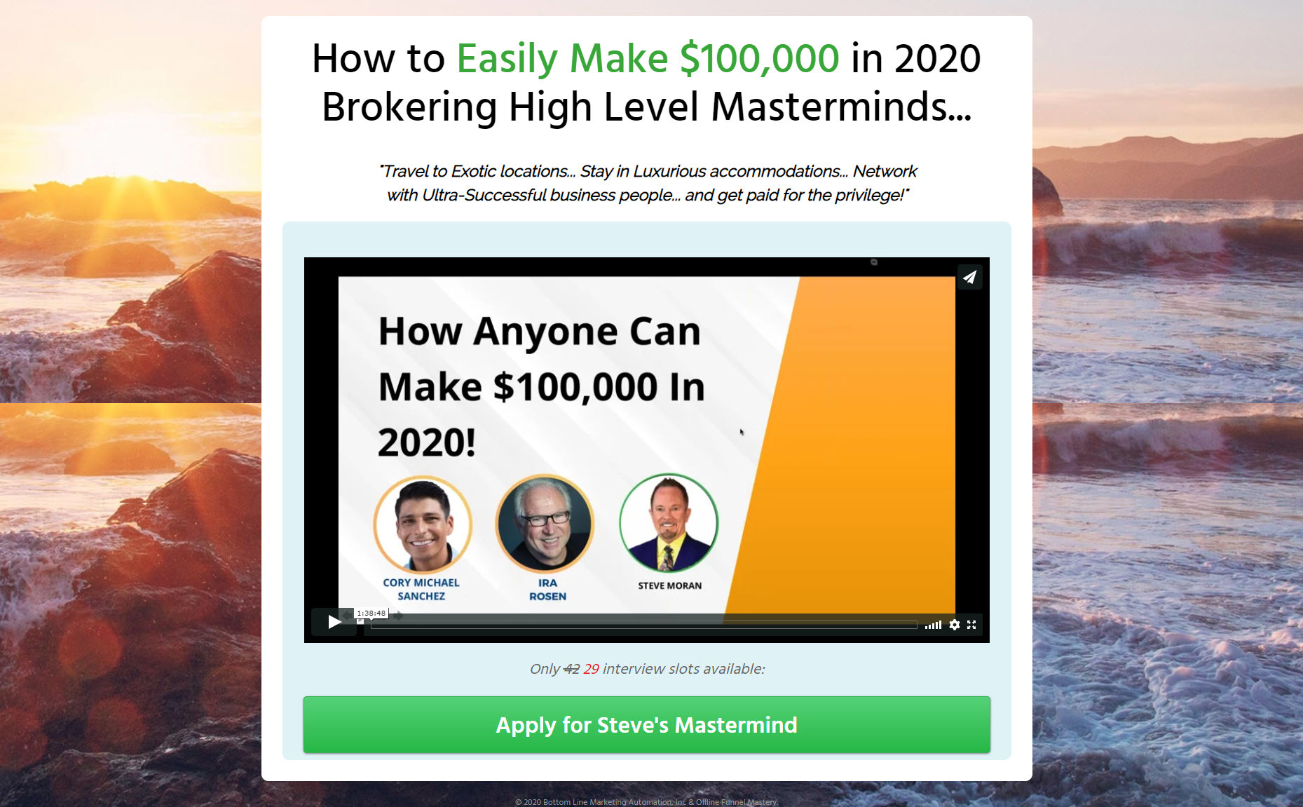 Leveraged Mastermind Replay - Offline Funnel Mastery